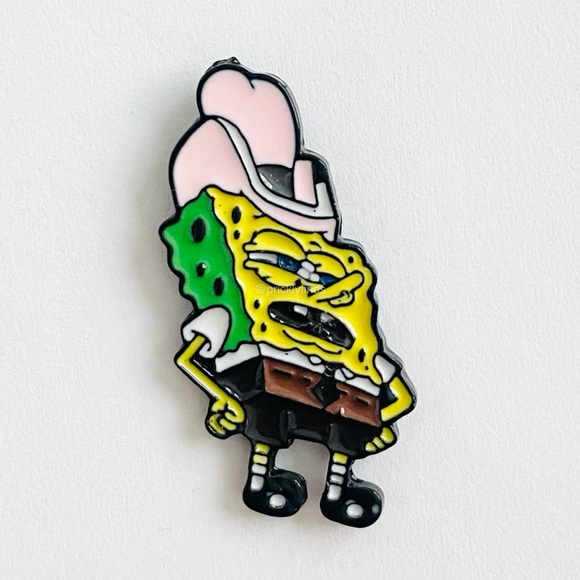 pricklyfinds | Jewelry | 84 Cowboy Spongebob Squarepants Dirty Dan ...